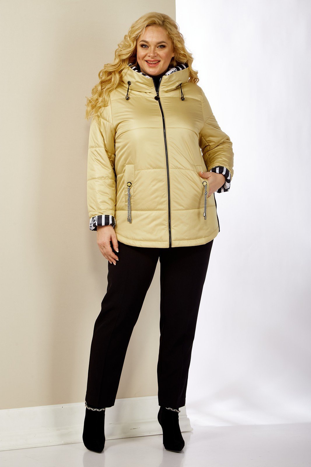 Куртка 2114 золото Shetti купить в интернет магазине Велесмода